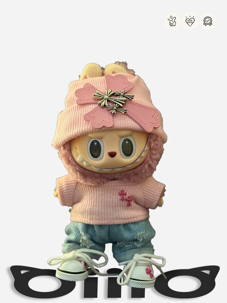 Labubu Clothes Chrome Hearts Sweet Edge Pink Punk – oiiio
